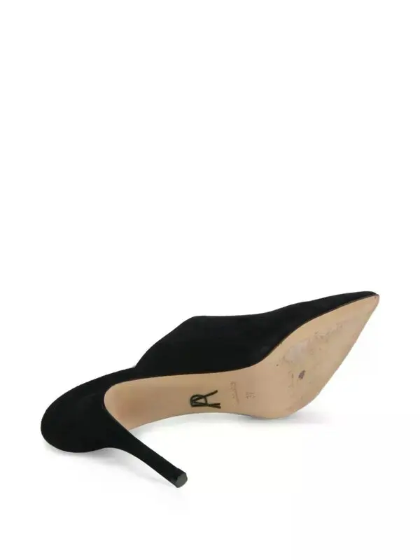 PAUL ANDREW Suede Pointed-toe Mules