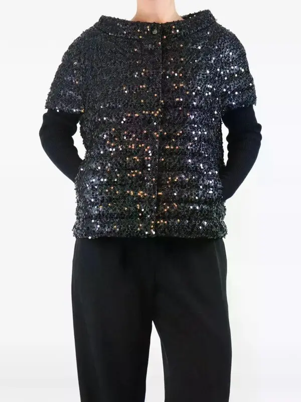 Herno Sequined Puffer Gilet