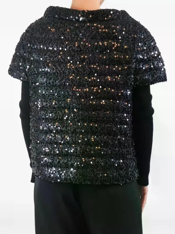 Herno Sequined Puffer Gilet