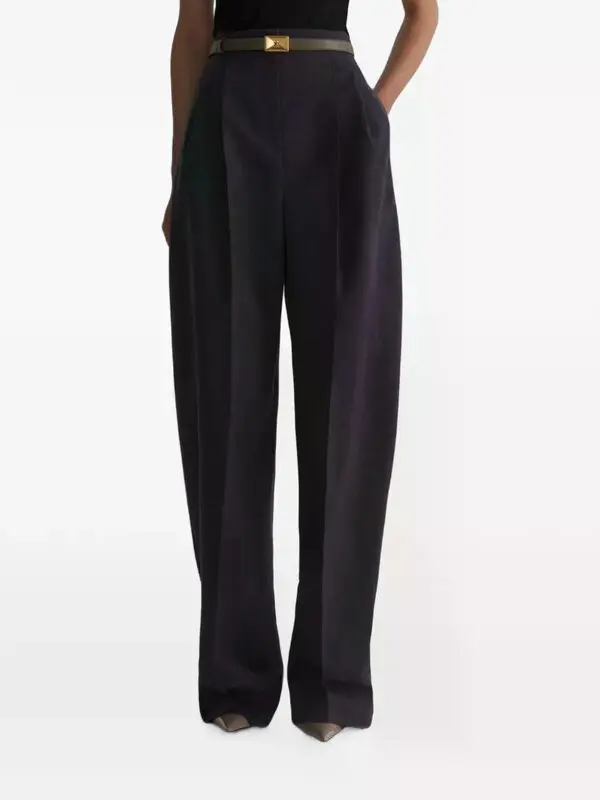MUGLER High-waisted Straight Leg Pants