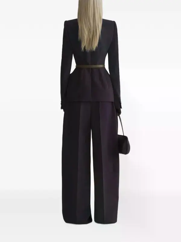 MUGLER High-waisted Straight Leg Pants