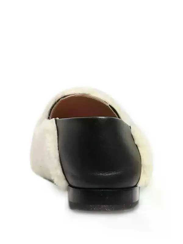 Fratelli Rossetti Black Sheepskin Tassel Detail Loafers