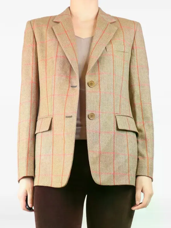 Max Mara Herringbone Check-print Blazer