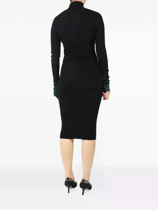 Loewe Beaded High-neck Midi Dress