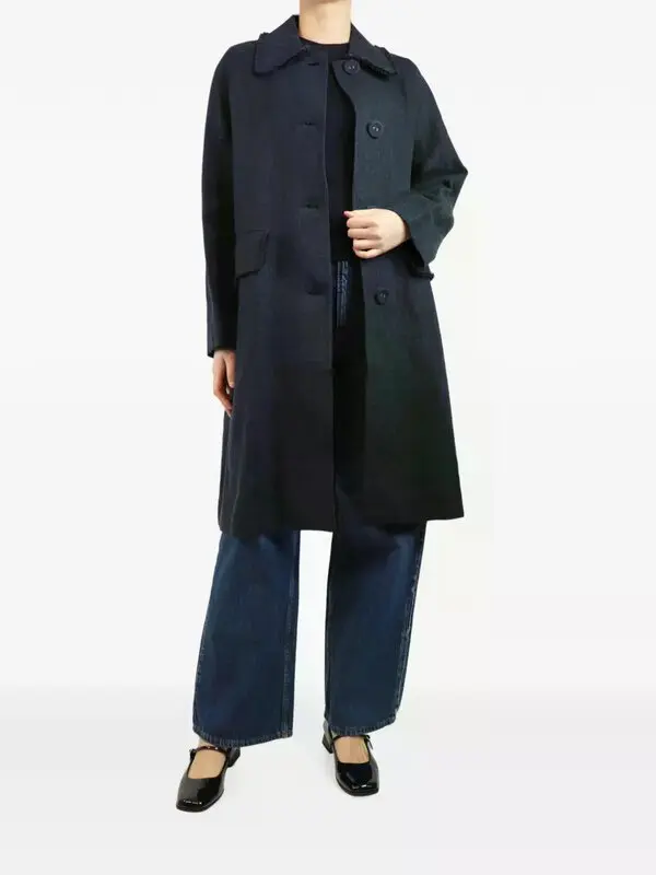 Officine Générale Single-breasted Frayed Coat