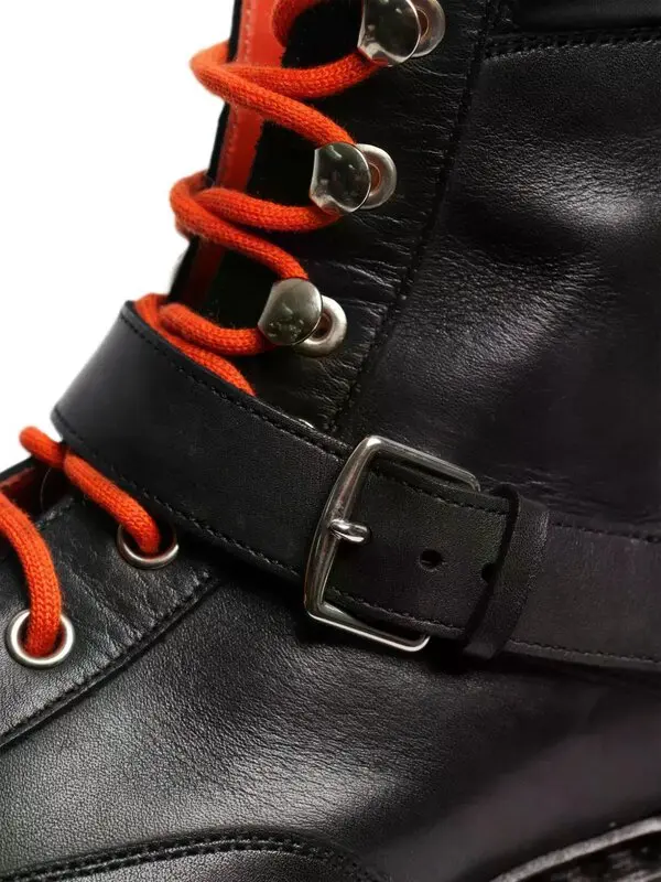 Hermès Buckled Hiking Combat Boots