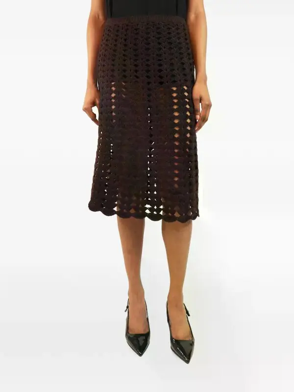 Prada Crochet Midi Skirt