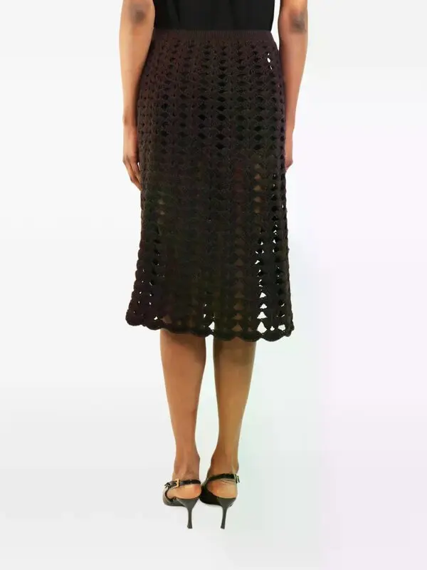 Prada Crochet Midi Skirt