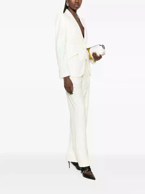 Alexander McQueen Ivory White Tailored Trousers - Neutrals