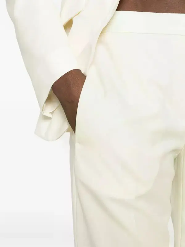 Alexander McQueen Ivory White Tailored Trousers