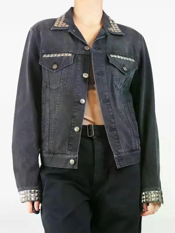 Gucci Cotton Studded Appliqué Denim Jacket