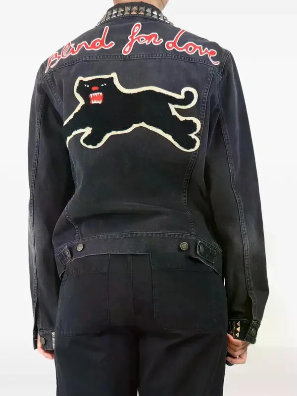 Gucci Cotton Studded Appliqué Denim Jacket