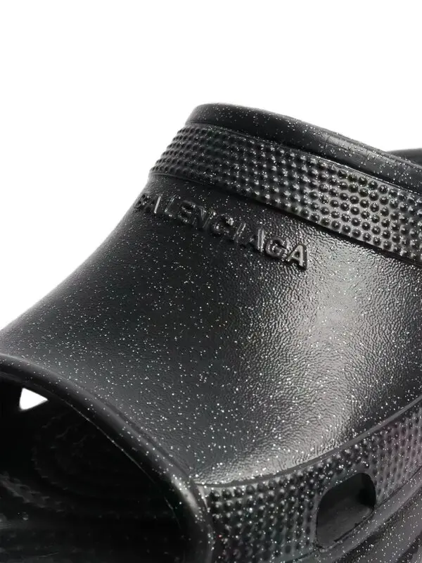 Balenciaga X Crocs Sparkly Platform Clogs