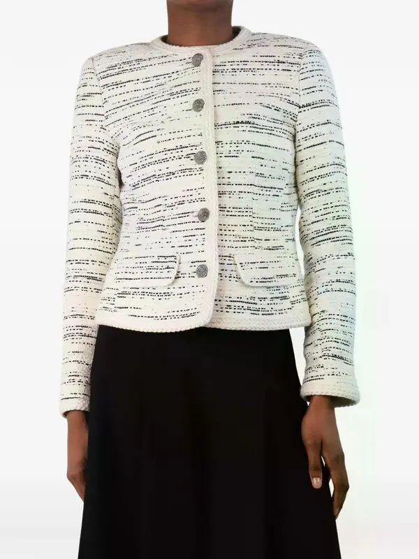 Ba&sh Cream Tweed Jacket