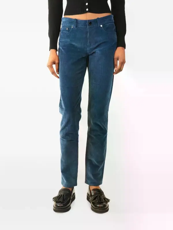 Loro Piana Slim-leg Corduroy Trousers - Blue