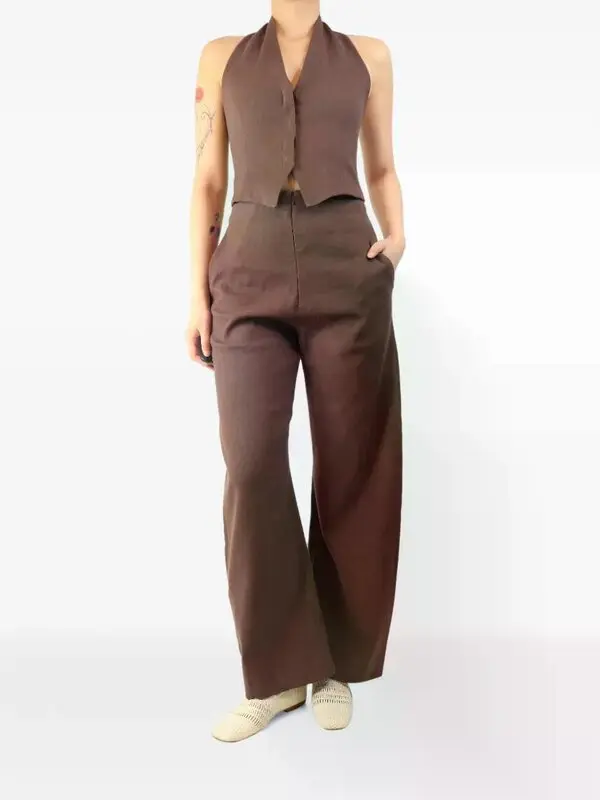 CORTANA Halterneck Wide-leg Trousers