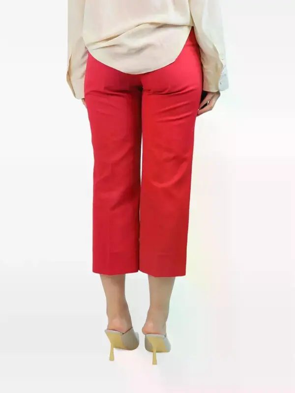 MSGM Cropped Straight-leg Trousers