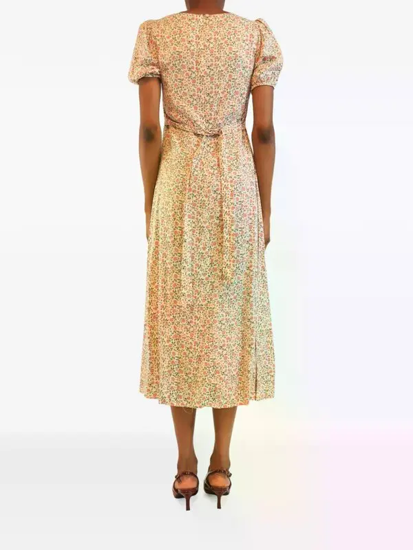 REFORMATION Floral Print Midi Dress
