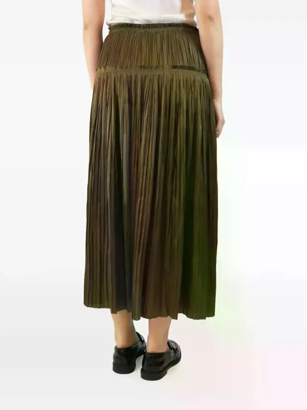 Ulla Johnson Pleated Satin Skirt
