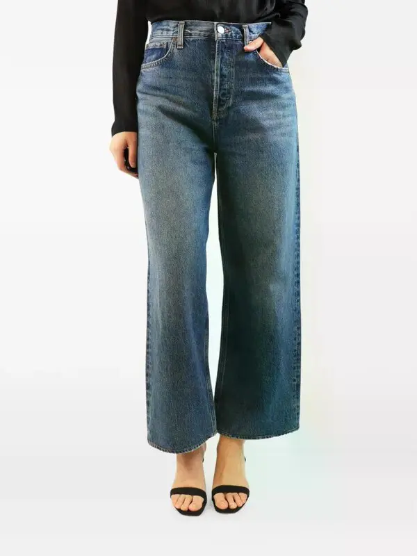 AGOLDE Mid-wash Wide Leg Jeans