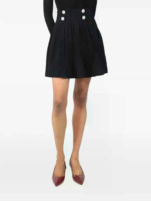 Balmain Embellished Skater Skirt