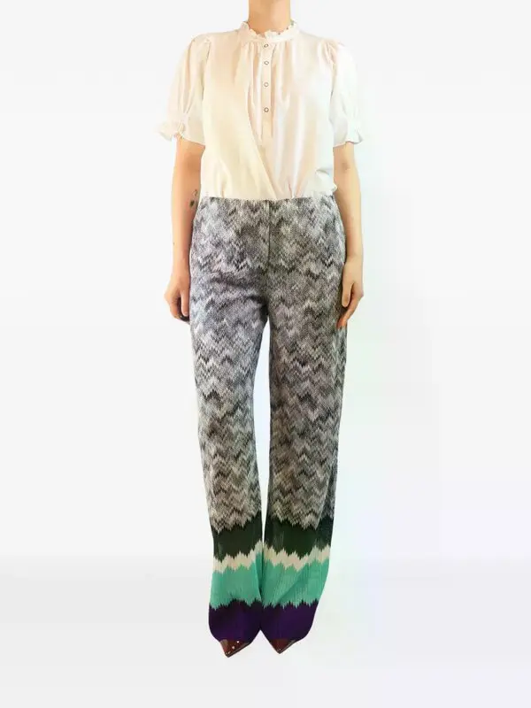 Missoni Zig-zag Straight-leg Trousers