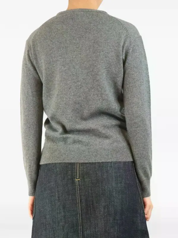 Theory Button-detail V-neck Sweater