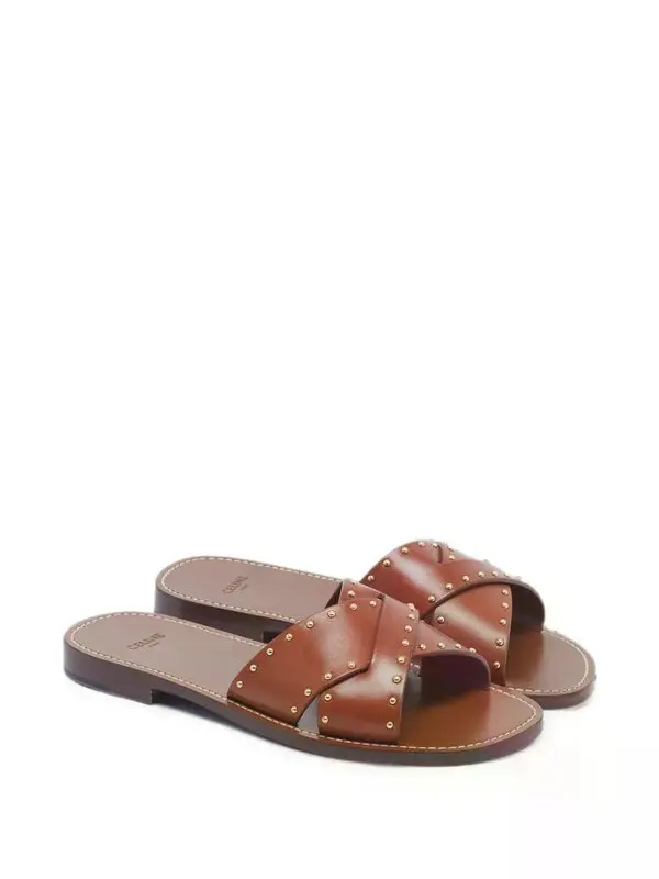 Celine Lerins Studded Flat Sandals