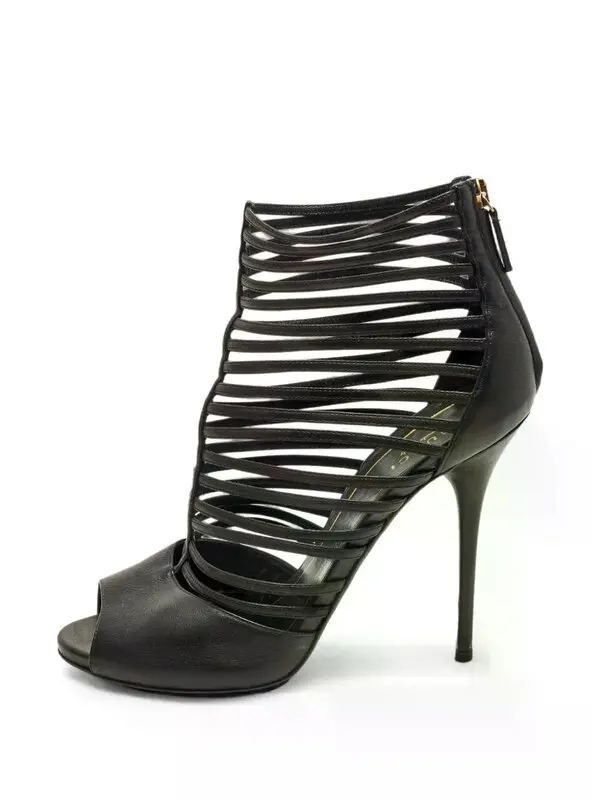 Saint Laurent Leather Gladiator Sandals - Black