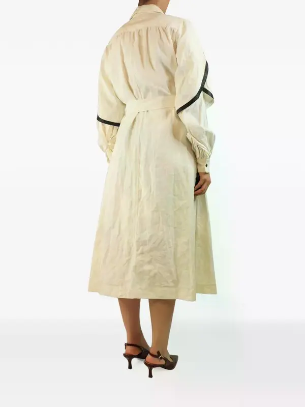 Celine Belted Shirt Maxi Dress