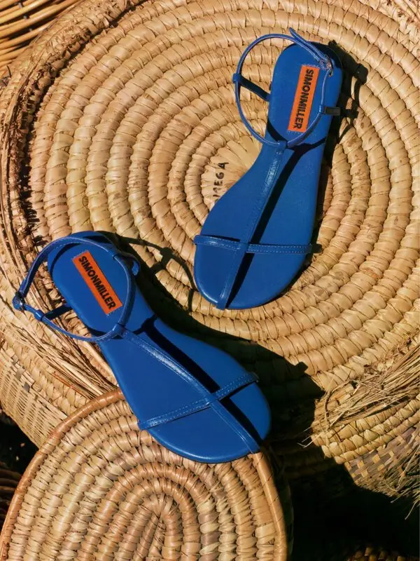 SIMONMILLER Cage Strappy Sandals - Blue
