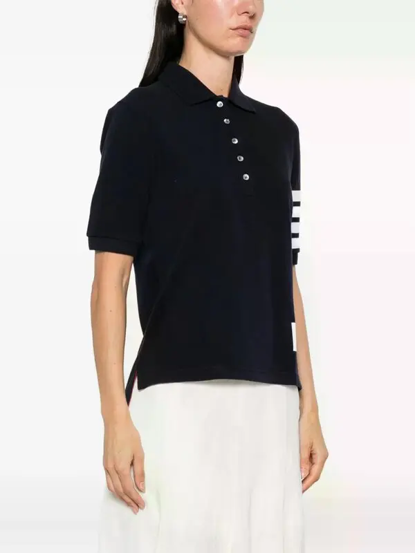 Thom Browne 4-bar Short-sleeved Polo