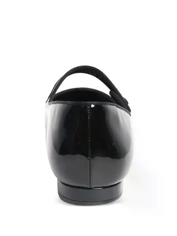 Manolo Blahnik Patent Leather Pointed Toe Flat Pumps