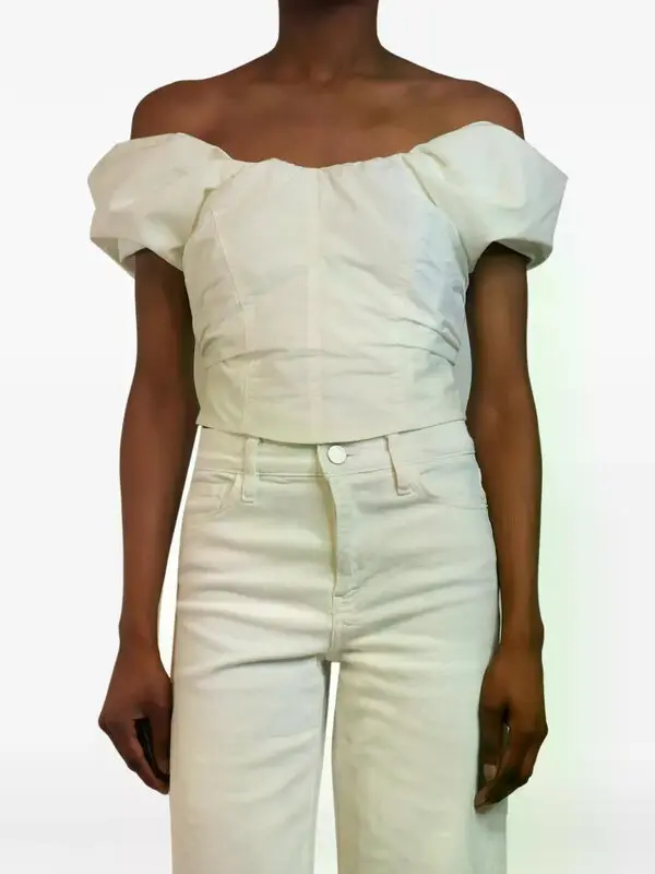 A.L.C. Off-shoulder Cropped Top