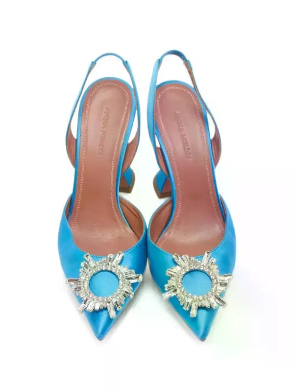 Amina Muaddi Begum Crystal-brooch Pumps