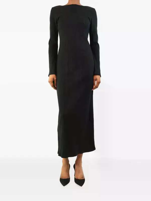 REFORMATION Ribbed Scoop-back Maxi Dress