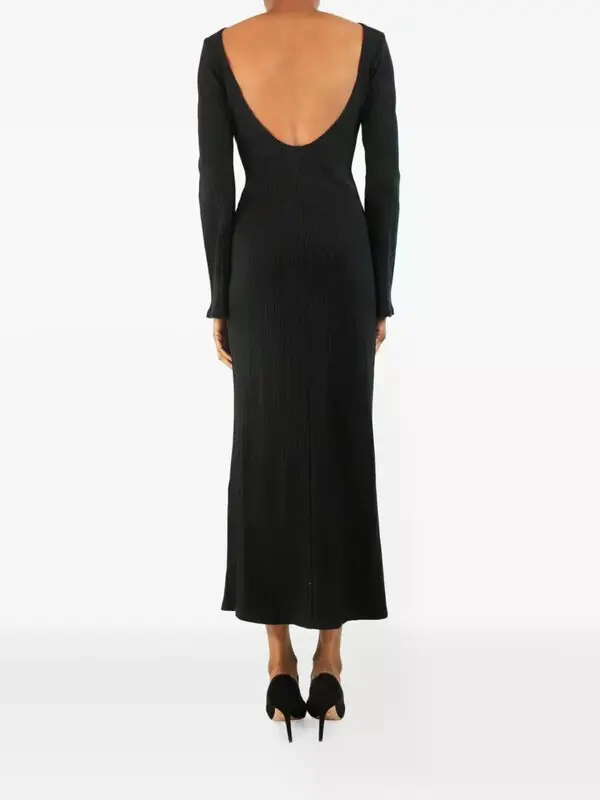 REFORMATION Ribbed Scoop-back Maxi Dress