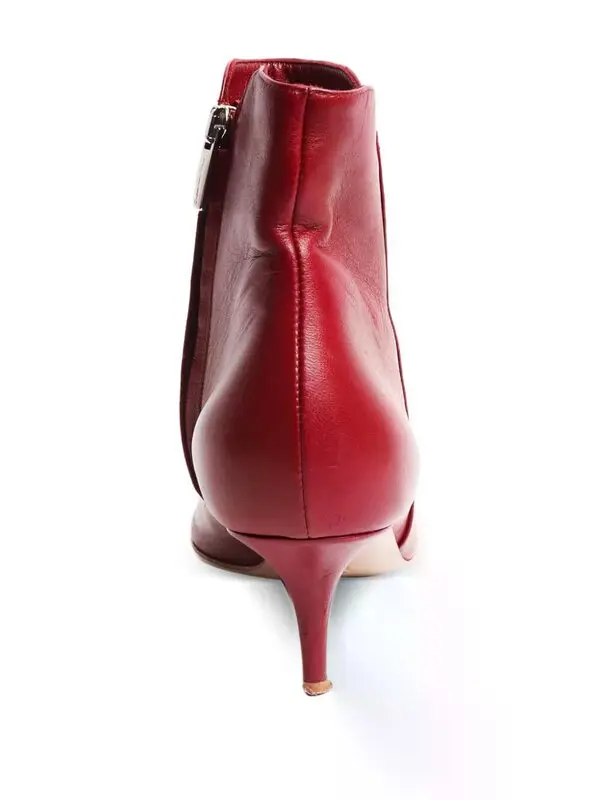 GIANVITO ROSSI Pointed-toe Kitten-heel Ankle Boots
