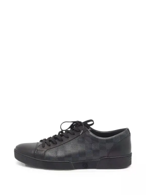 LOUIS VUITTON Monogram Canvas Match Up Sneakers - Black