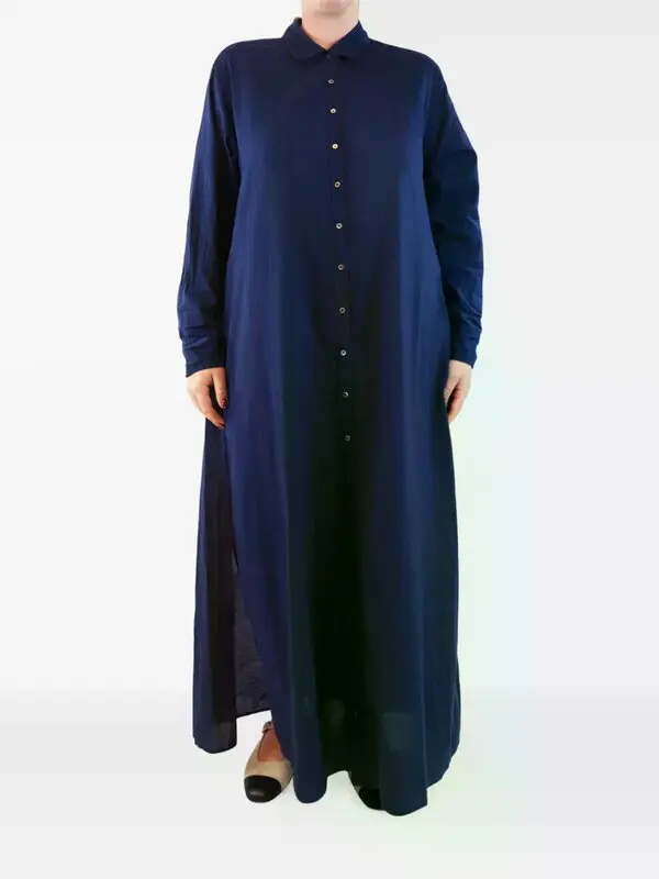 Xirena Long-sleeve Shirt Dress - Blue