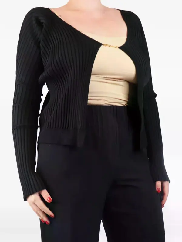 Jacquemus Ribbed Cropped Cardigan