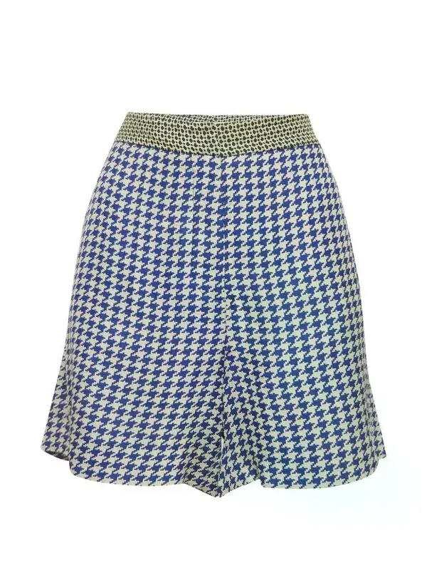 Stella McCartney Houndstooth Crepe Shorts - Blue