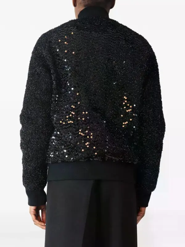 Balmain Sequin-embellished Bomber Jacket