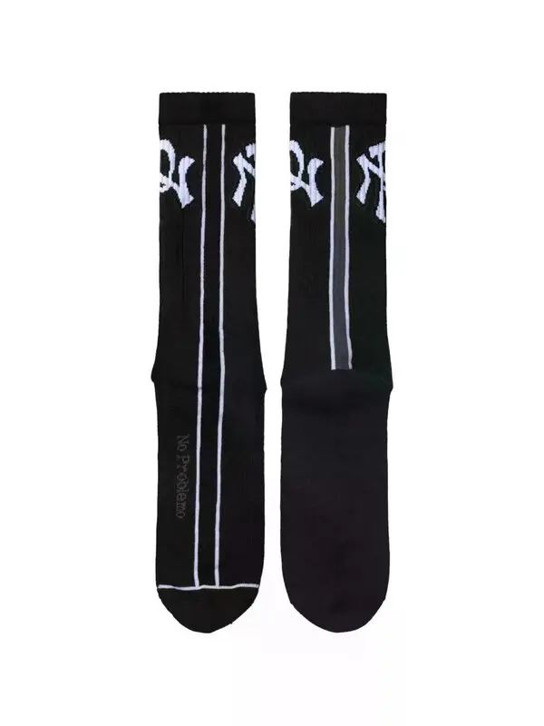 Aries Logo-jacquard Socks