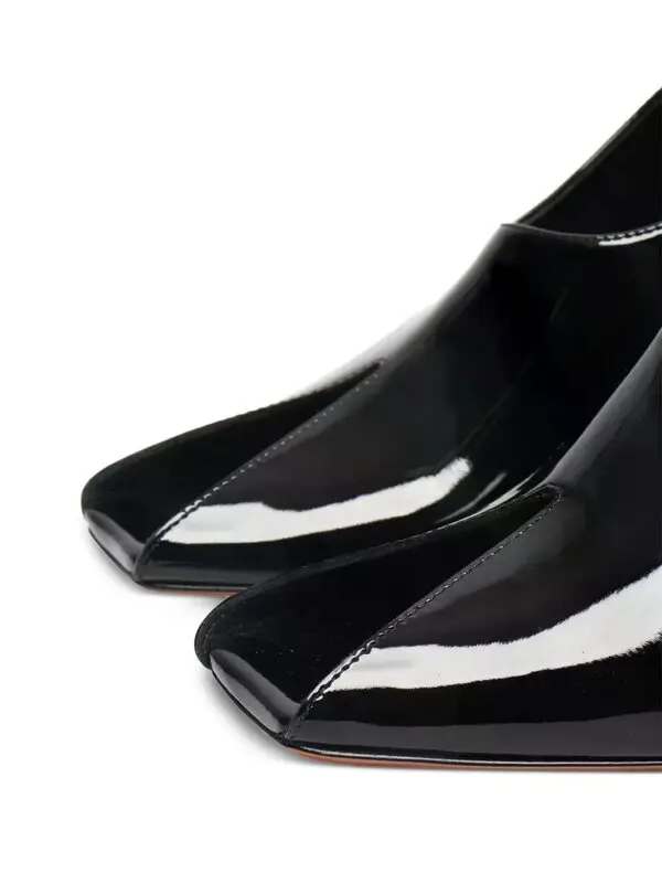 Alaïa Patent Leather Shark Ankle Strap Pumps