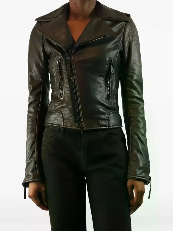 Balenciaga Leather Zip-up Jacket