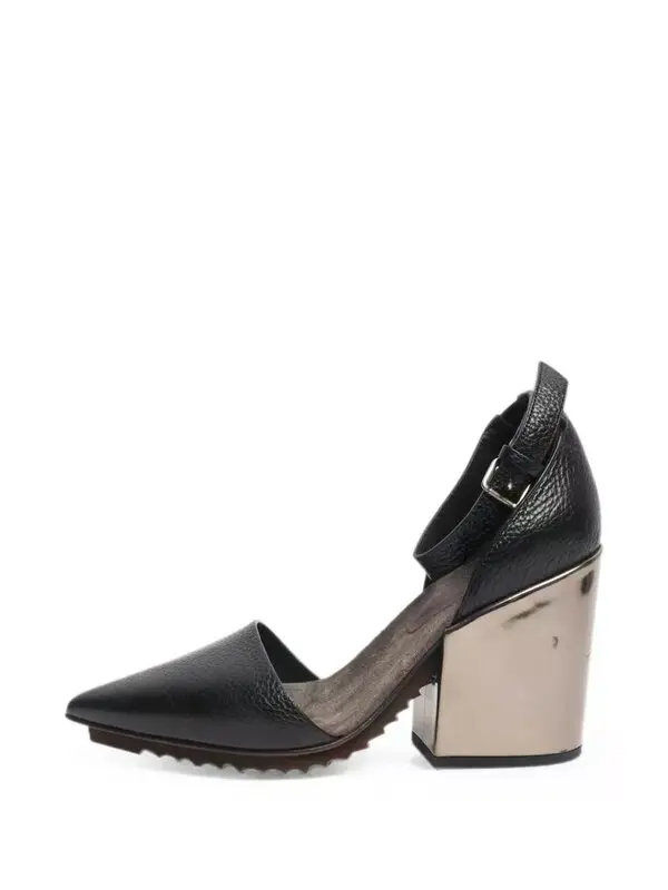 Brunello Cucinelli Leather Pointed-toe Ankle-strap Pumps - Black