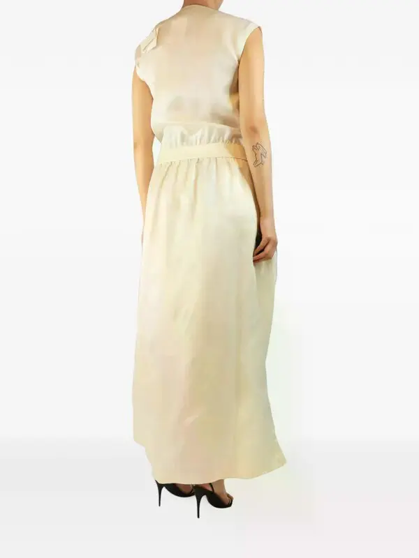 Brunello Cucinelli Monili V-neck Maxi Dress