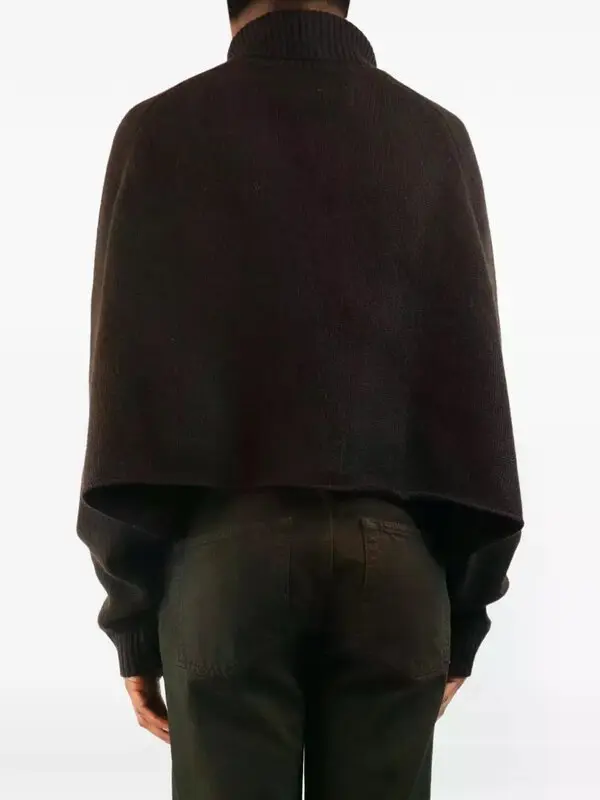 LISA YANG High-neck Ribbed Sweater