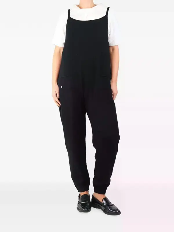 BAMFORD Sleeveless Cashmere Jumpsuit - Black